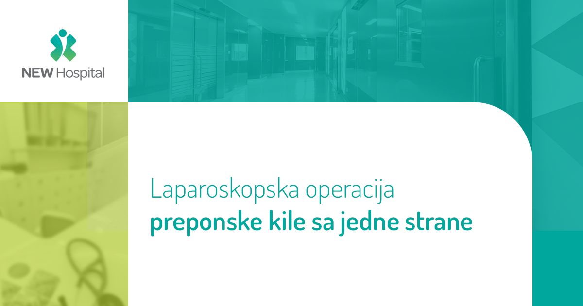 Laparoskopska operacija preponske kile sa jedne strane (TAP, TEPP ...