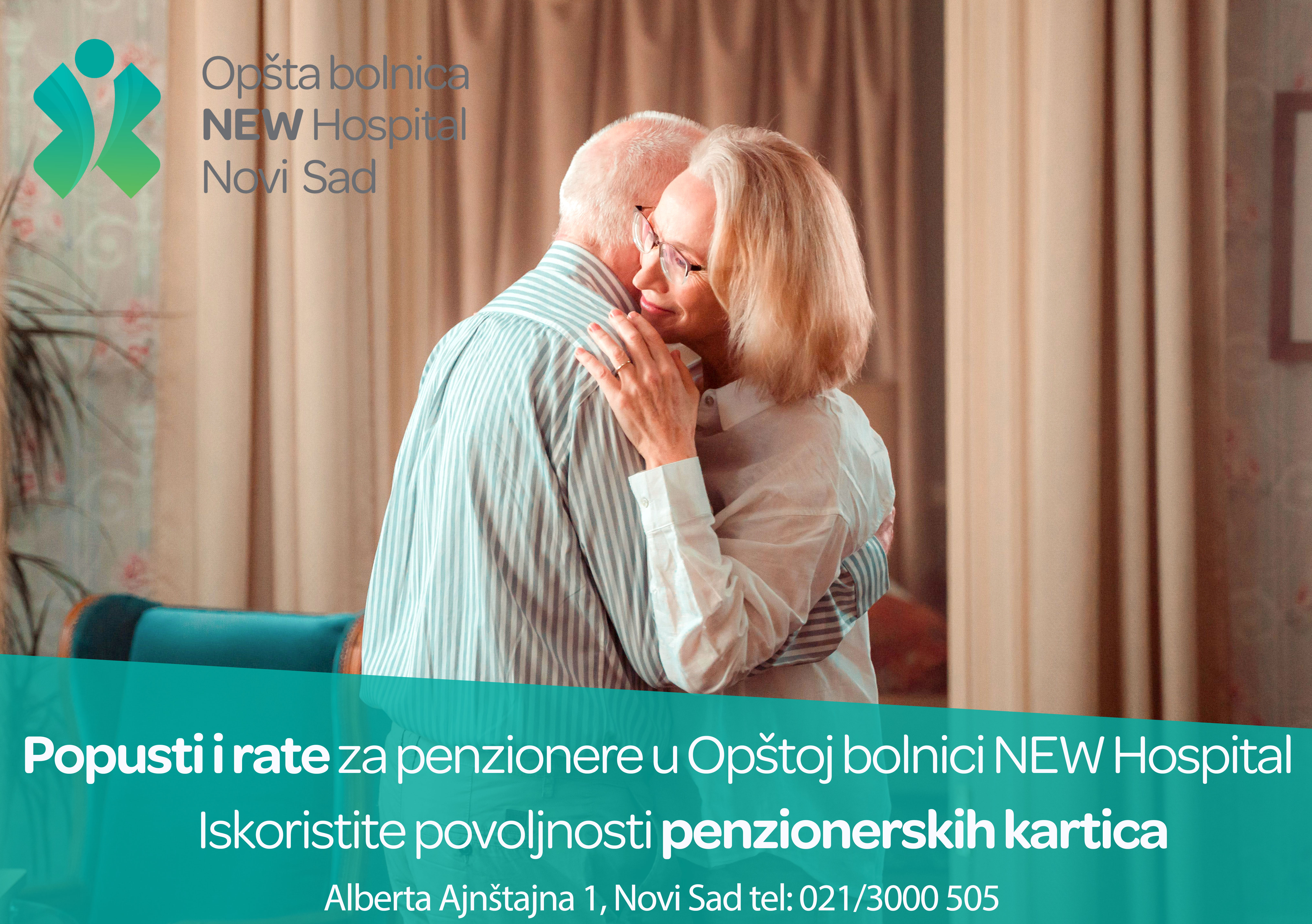 Penzionerske kartice donose značajne popuste za zdravstvene usluge u Opštoj Bolnici NEW Hospital ...